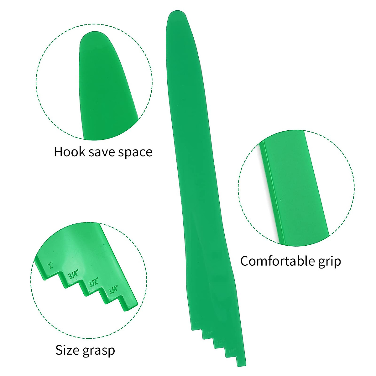 4 Pieces Canning Supplies-2 Pieces Magnetic Lid Lifter Canning Lid Lifter Kit,Magnetic Jar Lid Lifter Supplies (7 Inch), 2 Pieces Canning Bubble Popper Bubble Remover Canning Tools (Green)