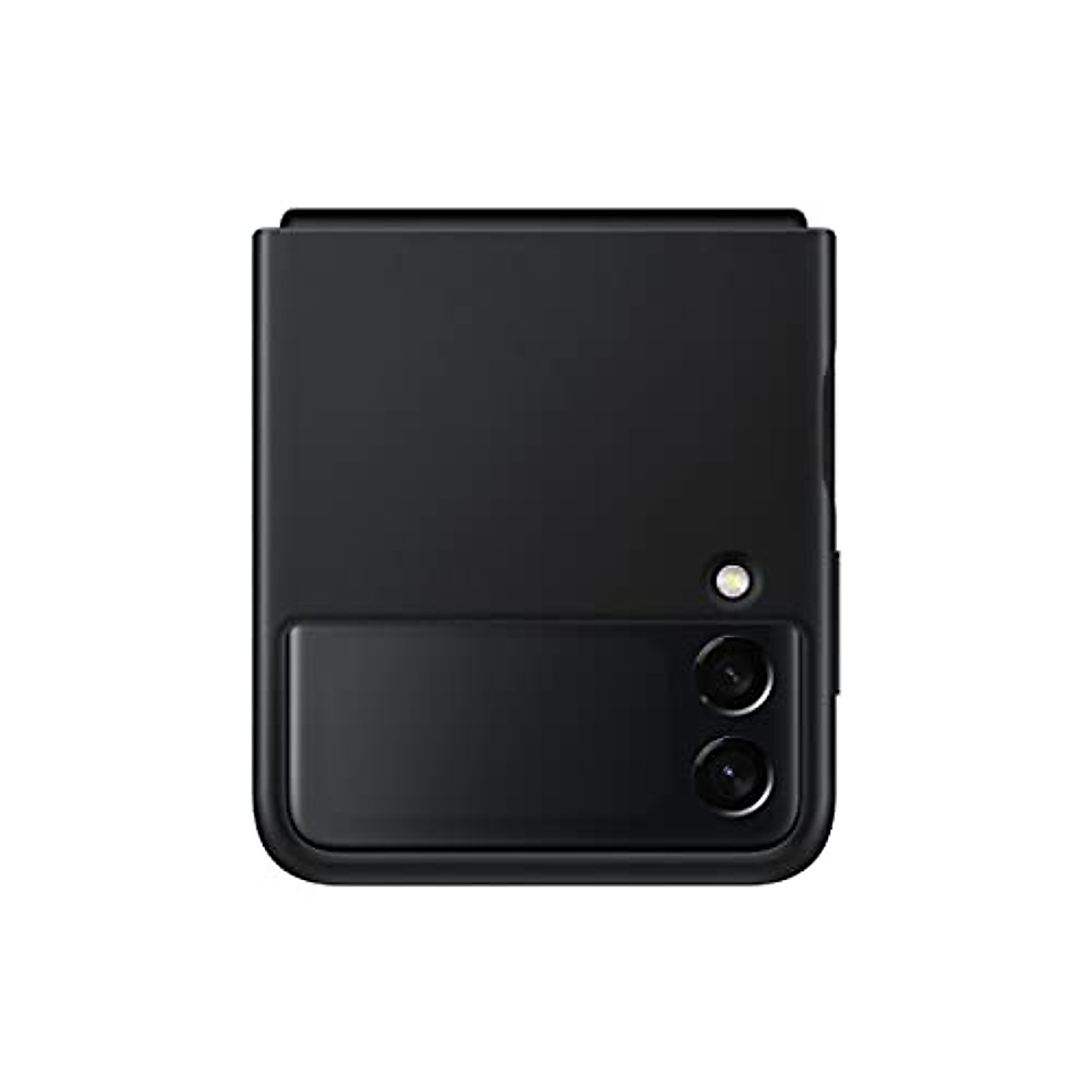 SAMSUNG Galaxy Z Flip 3 Phone Case, Leather Protective Cover, Heavy Duty, Shockproof Smartphone Protector, US Version, Black,EF-VF711LBEGUS