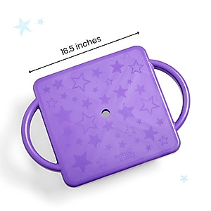 hand2mind Purple Indoor Scooter Board with Handles, Floor Scooter, Sit Down Scooter, Gym Activities for Kids, Indoor Recess Games, Sport Scooters, Physical Education Equipment, Gross Motor Toys