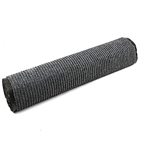 Commercial Grade Door Floor Mat 3' x 10'Heavy Duty Tough Entry Collection Slip Skid Entrance Mat with Rubber Backing and Easy to Clean Indoor Outdoor Rug Grey