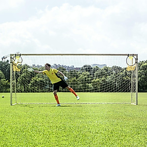 PodiuMax Top Bins Soccer Target Goal, Easy to Attach and Detach to The Goal, Set of 2, for Shooting Accuracy Training (Red)