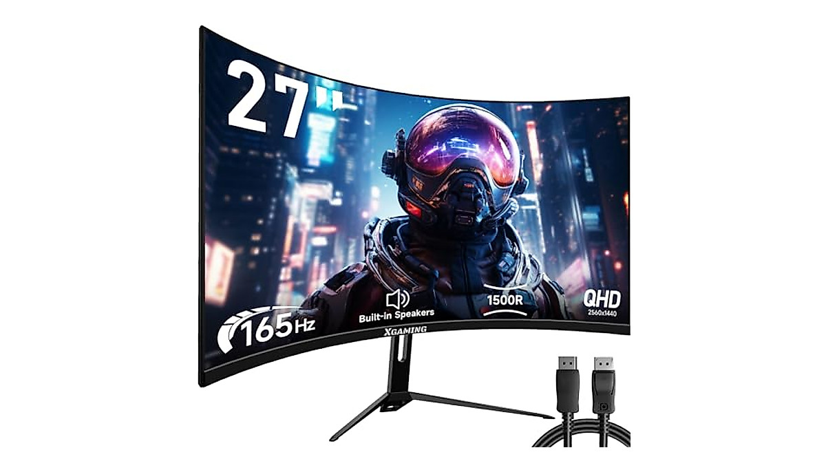 27 Inch Curved QHD 165Hz Gaming Monitor - Buy Now