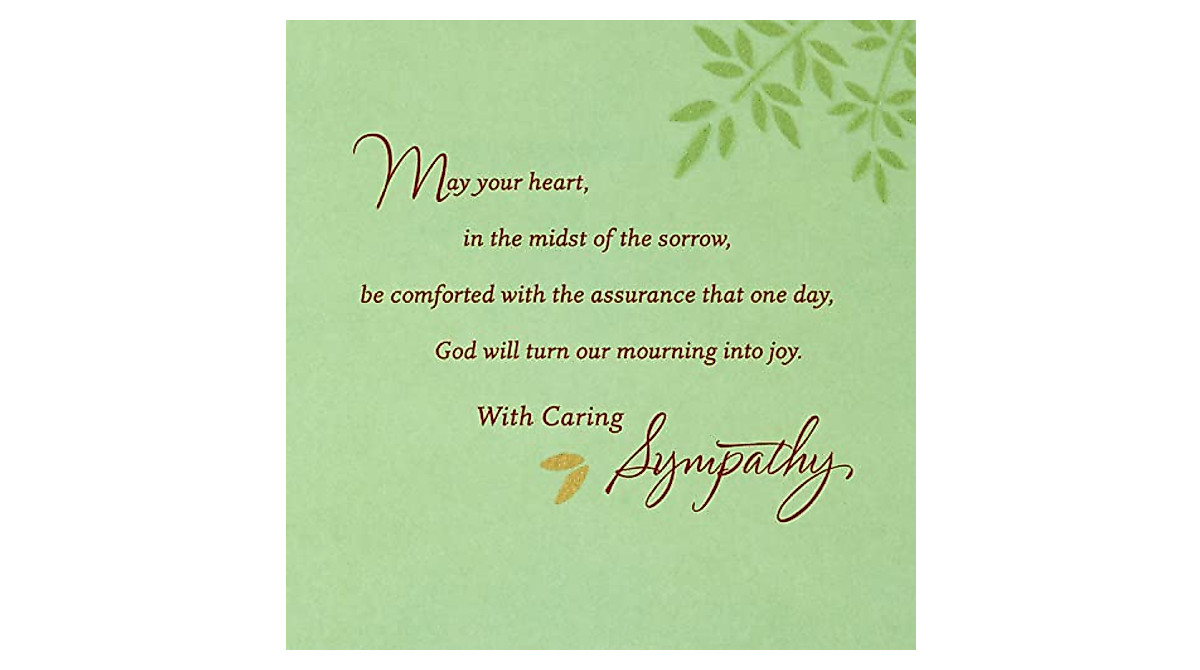 Hallmark DaySpring Religious Sympathy Card | Comfort & Prayer