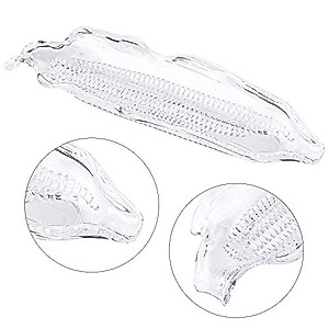 Ruisita 12 Packs Plastic Corn Trays Transparent Service Tray Corn Dish Cob Dinnerware Sets
