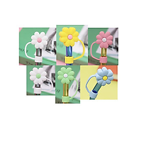 TQRR Straw Cover Cap Compatible with Stanley 40/30 oz The Quencher H2.0 Flowstate Tumbler Handle Topper for Cup Accessories (Straw - 10mm 6 Packs Mixed2)