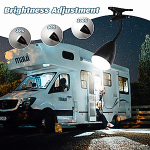 Afirst Clip on Light, LED Clamp Lamp for Desk 4400mAh, Rechargeable Flexible Dimmable Lighting Reading Study Table Lamp, 11 Inches