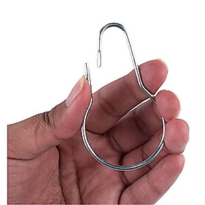 A person who loves life，Shower Curtain Ring Hook Metal Shower Ring 100pcs