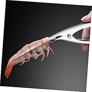 BESTonZON 3pcs Stainless Steel Shrimp Opener Specialty Tools Metal Cookie Cutters Cleaning Gadgets Seafood Shell Peeler Shrimp Cleaner Knife Remover Shrimp Seafood Tool Shrimp Tools Peeling