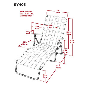 CAMP & GO Steel Folding Grey Outdoor Patio/Camping Chair with Blue Woven Fabric and Arm Rests (Pack of 2)
