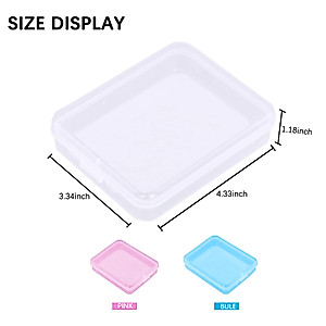 KKONHII Portable Travel Cotton Pad Holder Cotton Swab Ball Holder Dispenser Cosmetic Sponge Storage Box with Transparent Lid Storage Jar Cosmetic Pad Container Dental Floss Box 3 pcs