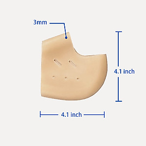 Moisturizing Socks 2 Pairs for Cracked Heel Repairs, Heel Protectors for Stocking Stuffers, Gel Socks Large Area to Protect Your Heel, Flesh
