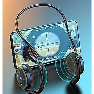 Sports Bluetooth Earbuds, Bluetooth 5.0 Over-Ear Headphones, Support TF Card and FM Radio, CVC8.0 Noise Canceling Earset 12 Hours Playtime for Running, Bicycling, Gym