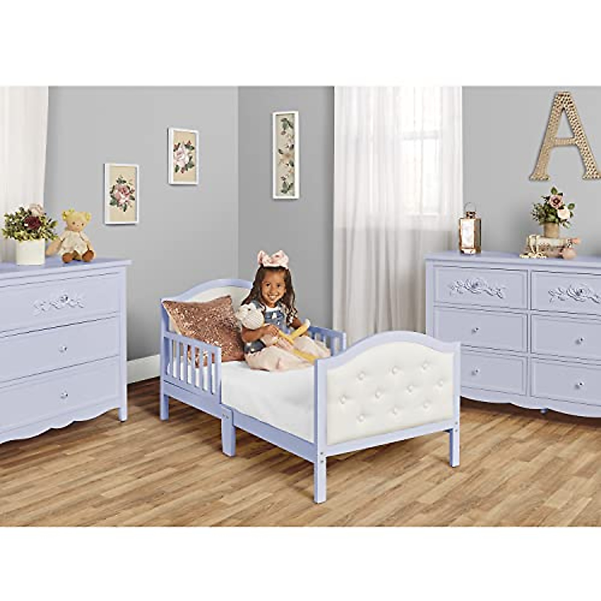 Dream On Me Zinnia Toddler Bed in Lavender Ice