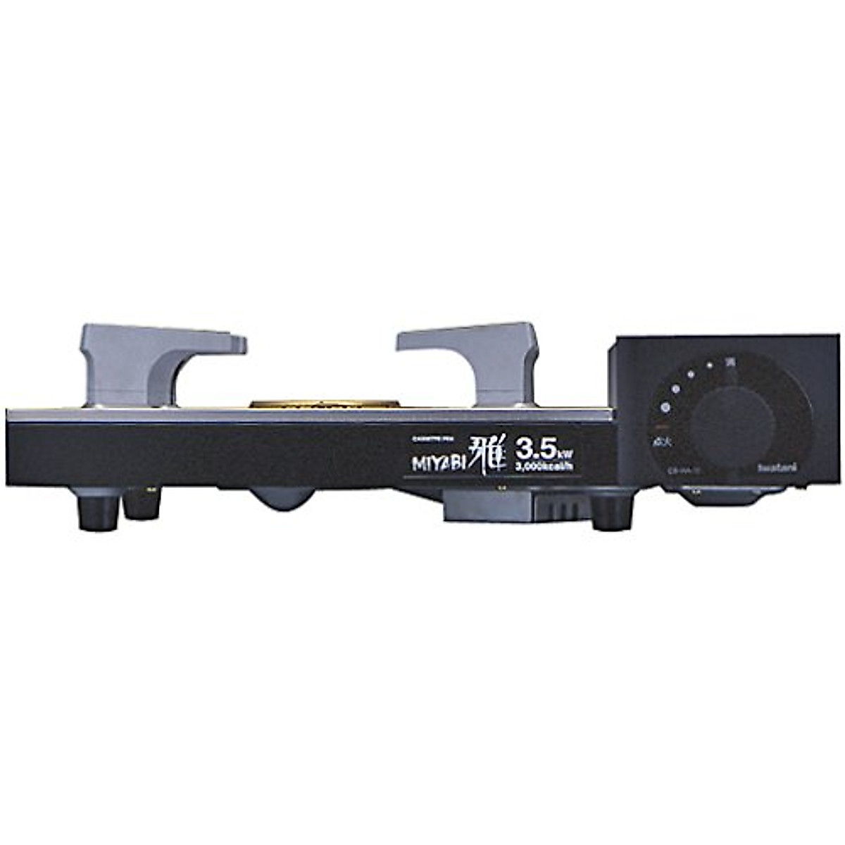 MIYABI IWATANI CB-WA-35 Cooking Gas Stove Burner Black&Gold