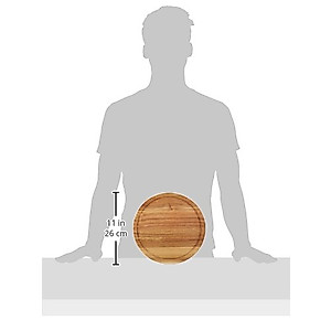 TOSCANA - a Picnic Time brand Circo Cheese Board and Knife Set - Charcuterie Board Set - Wood Cutting Board, (Acacia Wood)