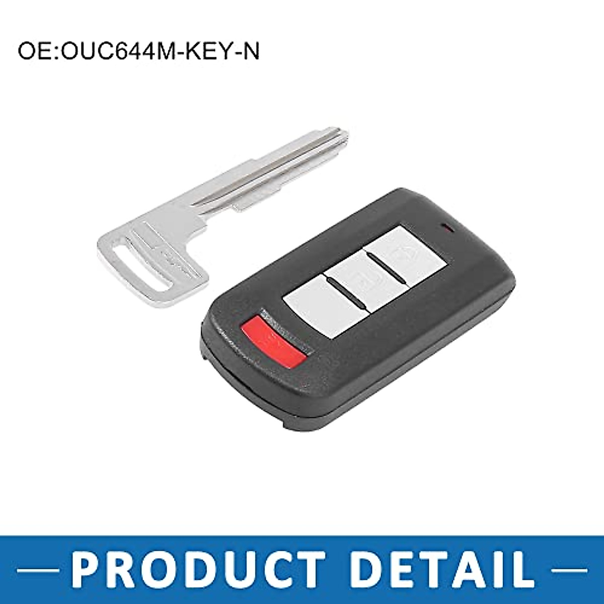 A ABSOPRO Keyless Entry Remote OUC644M-KEY-N Key Fob for Mitsubishi Outlander 2008-2018