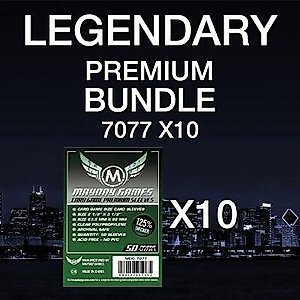 Mayday Games Legendary Game Accessory- Premium Card Sleeve Bundle