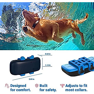 Tractive GPS Tracker for Dogs - Waterproof, GPS Location & Smart Pet Activity Tracker, Unlimited Range, Works with Any Collar (Midnight Blue)