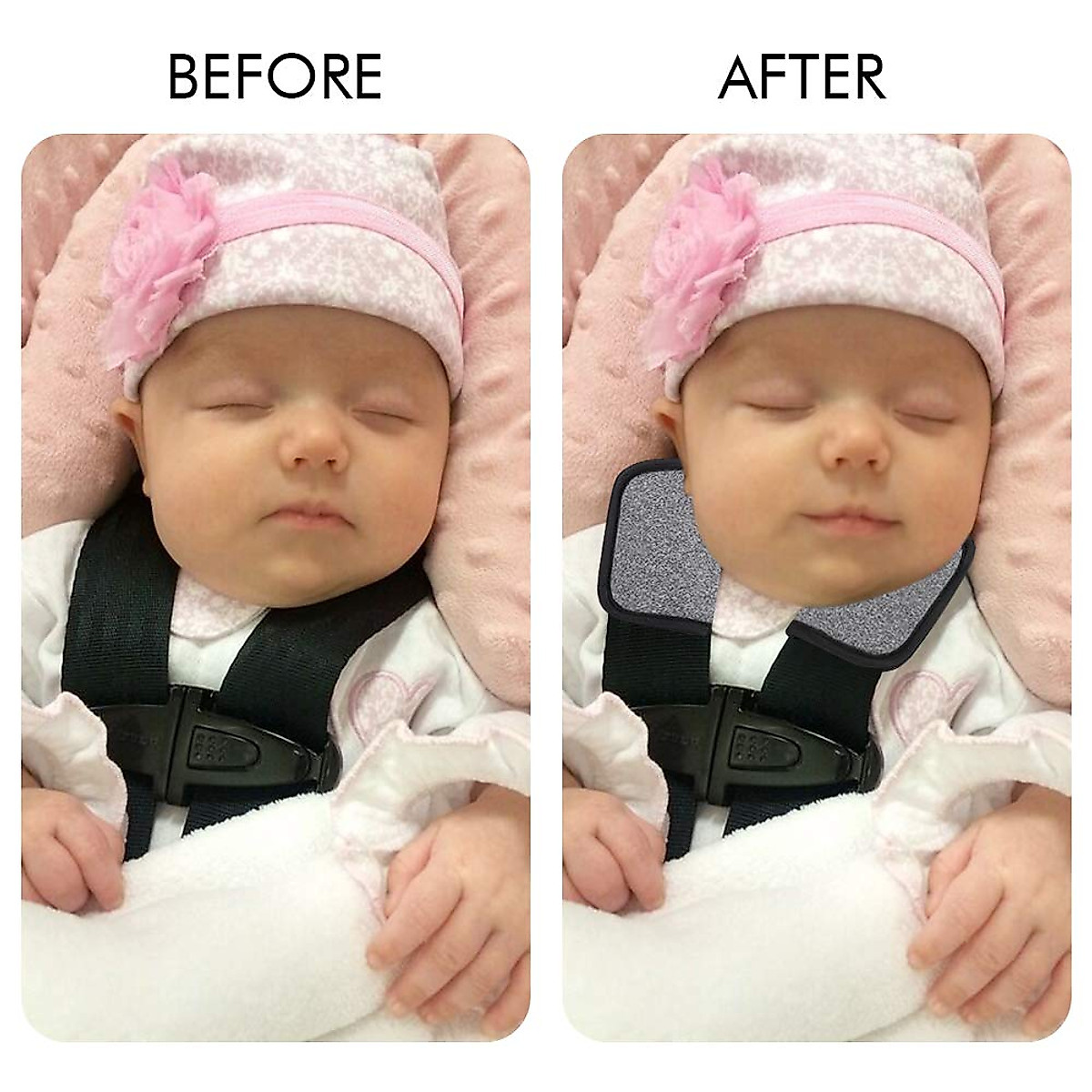 Accmor Car Seat Strap Covers for Baby Kids, Car Seat Strap Covers Shoulder Pads, Soft Seat Belt Covers for All Car Seats, Pushchair, Stroller