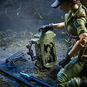 G. I. Joe Hasbro Classified Series Lady Jaye Action Figure 25 Collectible Premium Toy with Multiple Accessories 6-Inch Scale with Custom Package Art , Green