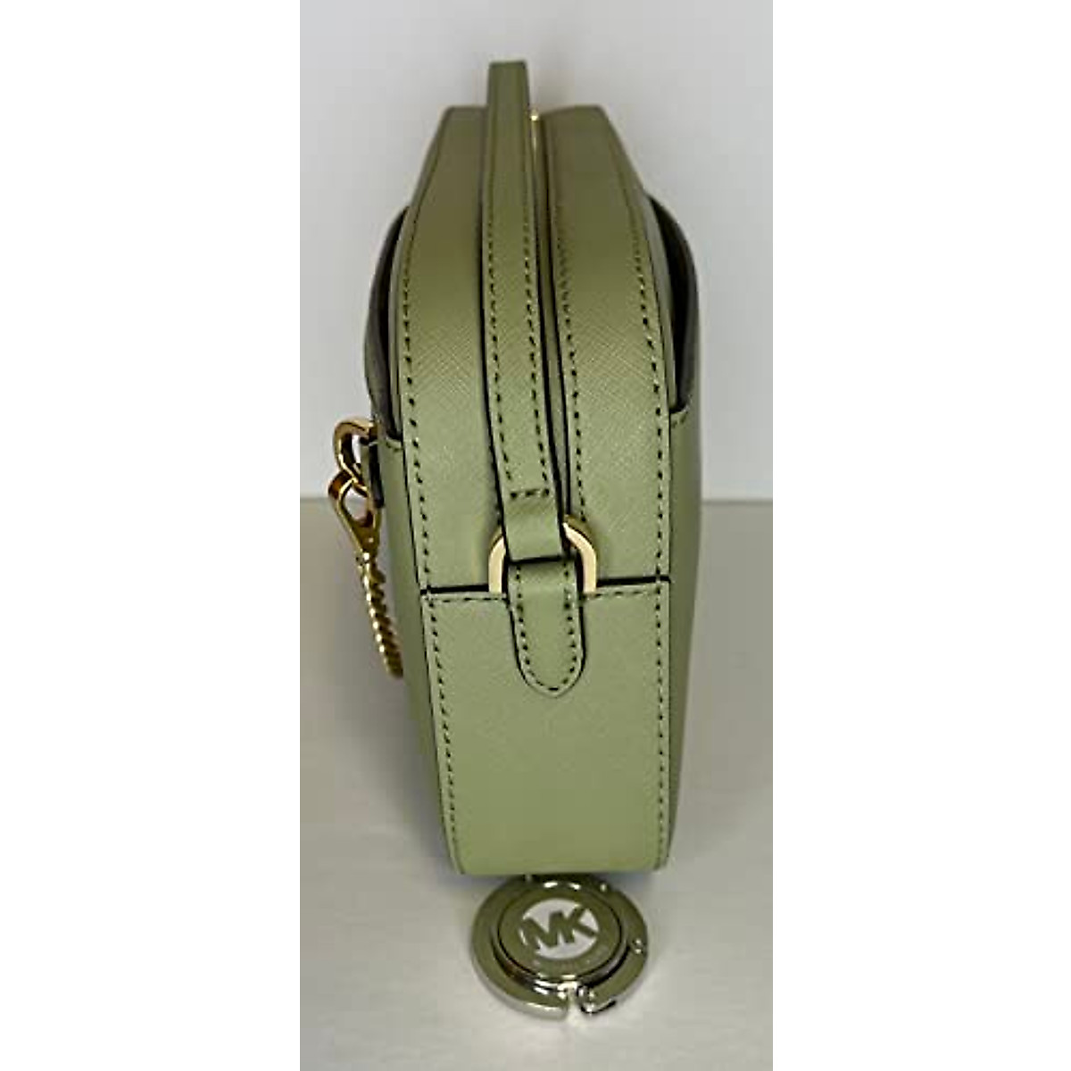 Michael Kors Jet Set Large Crossbody bundled Purse Hook (Light Sage)