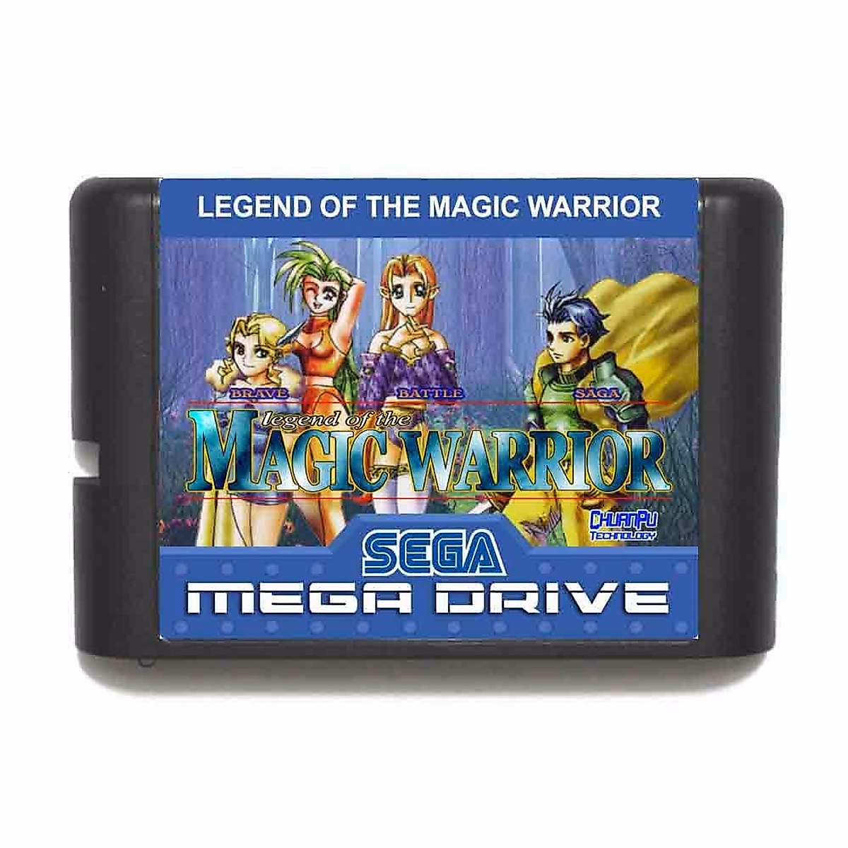 Brave Battle Saga Legend of the Magic Warrior 16 bit MD Game Card For Sega Mega Drive For Genesis-PAL-J