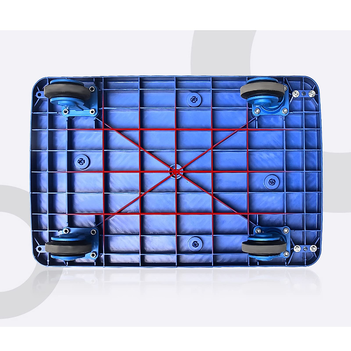 Hand Truck Platform Hand Truck with Quiet Wheels Moving Trolley Cart with Foldable Handle and High Weight Capacity for Factories Shops Folding Cart (Size : 63 * 105-ultramute)