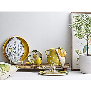 Creative Co-Op Life Gives You Lemons Make Something Sweet Metal Wall Décor, White