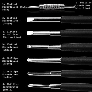 Multifunctional 8-in-1 Screwdrivers Tool with Worklight and Flashlight, Portable Multi Tool Screwdriver Professional Repair Tool, General Screwdriver Multitool for Home Kitchen Car