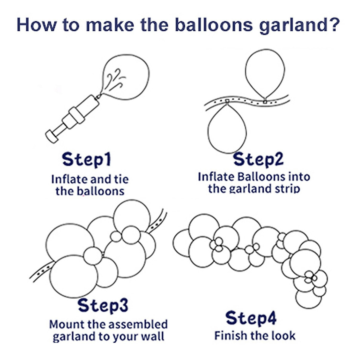 Rose Gold and Black Balloon Arch Garland Kit, 100pcs Rose Gold Black Balloons with Tape Strip & Dot Glue for Girl's Birthday Bridal Shower Mother's Day Wedding Graduation Prom Decorations Supplies