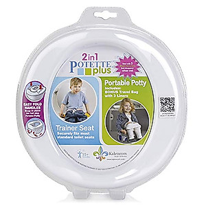 Kalencom Potette Plus 2-in-1 (Travel Potty) Trainer Seat White/Gray