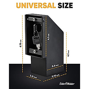 Elder Welder® Hidden Wall Safe Outlet with Key Lock, Electric Socket Safe, Covert Wall Safe, Diversion Outlet Safe, Outlet Hidden Safe, Secret Compartment, Secret Outlet Box for Hiding Money Jewellery