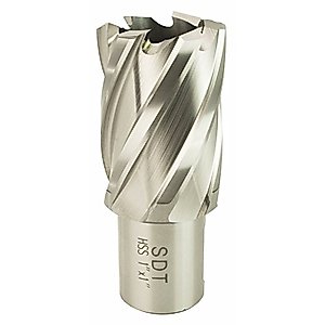 Steel Dragon Tools 1" x 1" Cutting Depth High Speed Steel Annular Cutter with 3/4" Weldon Shank