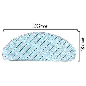 Onnekas Sweeping Robot Washable Mop Pads Compatible with ECOVACS DEEBOT OZMO T9 T9 Max T9 AIVI T8 N8 N9 Vacuum Cleaner Microfiber Mopping Cloth Rags Sweeper Accessories (Color : As Shown)