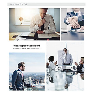 ATOFY Men's Long Sleeve Dress Shirt Regular Fit Casual Button-Down Solid Shirts(Blue, M)