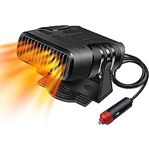 Car Heater Defroster, 2 in 1 Auto Car Windshield Heater Cooling Fan 12 Volt 120W Auto Defogger 360° Rotatable Heating Defrost