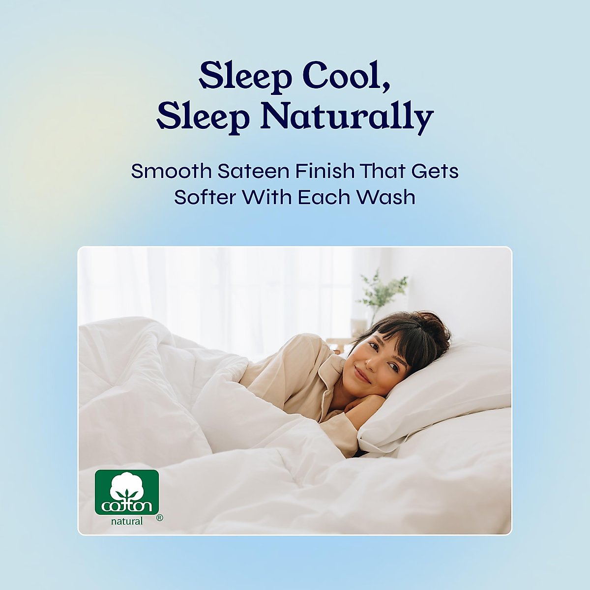California Design Den Twin Sheets Set - Soft 400 Thread Count Sateen, 100% Cotton Sheets, Deep Pockets with All Around Elastic for a, Cool & Durable Bedding Set - White