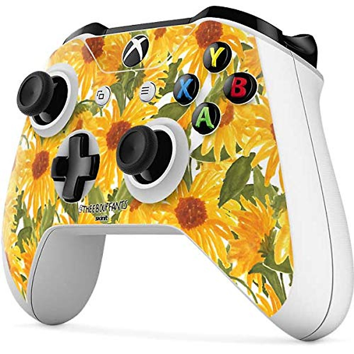 Skinit Decal Gaming Skin compatible with Xbox One S Controller - Officially Licensed Bouffants and Broken Hearts Sunflowers Design