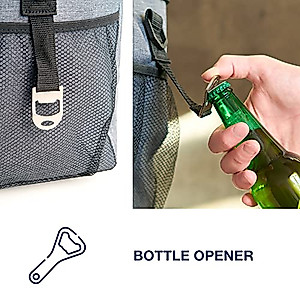 GLOGEX Portable Soft Sided Cooler Bag - Modern Picnic Lunch Bag - Foldable Soft Cooler Insulated and Leak Proof for Travel, Camping, Beach Picnic, Shopping, Fishing, Food Delivery, Keeps Warm, Cold