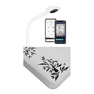 Nanit Pro Complete Baby Monitoring System with Floor Stand Includes: Nanit Pro Smart Baby Monitor & Floor Stand + Nanit Multi-Stand + Nanit Smart Sheets, Pebble Grey