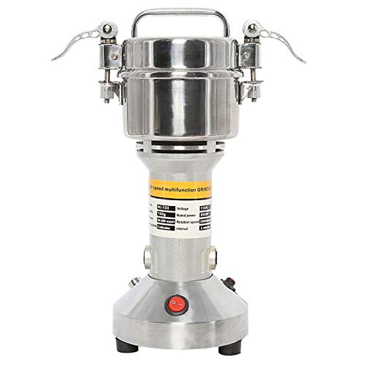 YaeMarine 150g Grain Mill Grinder High Speed Electric Stainless Steel Grinder Spice Herb Cereals Corn Flour Powder Machine (Capacity, 150g)