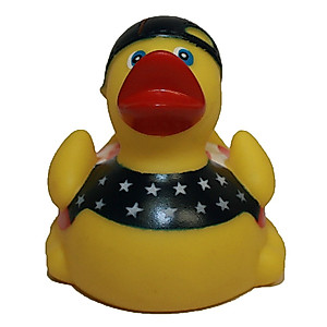 Rubber Duck Patriotic Stars & Stripes, Waddlers Brand American Patriotic Rubber Ducks That Race Upright July 4th Rubber Duck Race. Kids Bath Toy Birthday Party & Baby Shower Gift