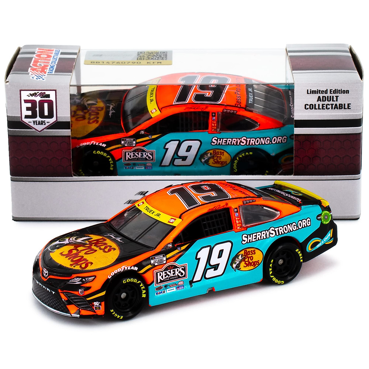 Lionel Racing M Truex JR. 1/64 HT BASS PRO Shops Sherry Strong 21 Camry, Multicolor