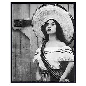 Vintage Mexican Wall Art Picture - Mexican Gifts - Decoraciones Para Cuartos - Artes Mural Regalos - Mujera Mexicana - Cinco de Mayo Party Decorations - Chicano Art Wall Decor - Woman Poster Print