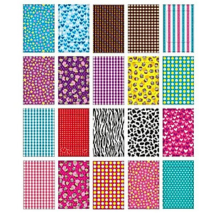 20 PCS Vivid Color Pattern Films Sticker for FujiFilm Instax Mini 8 7s 25 50s