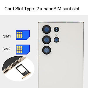 EBTOOLS 6.67in Face Unlocked Cell Phone with Built in Stylus, 1440X3088 Resolution, 6GB RAM 64GB ROM, 16MP 24MP Camera,8.1 (White)