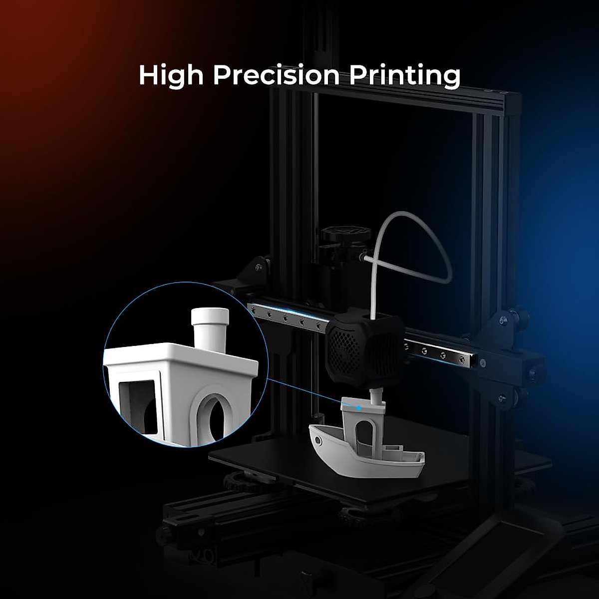 Official Creality Ender 3 X-axis MGN12C Linear Rail Guide Kit with Fix Plate Mount Bracket Support Sprite Pro kit for Creality Ender3 Ender 3 Pro Ender 3 V2 3D Printers