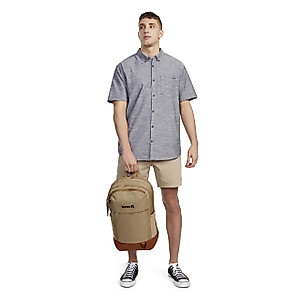 Hurley Mens Classic Backpack, Khaki, One Size