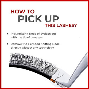 THE LASH SUPPLY YY Hybrid Eyelash Extension Professional Supplies, C/D Curl, 9-15mm Length, 0.07 Thickness, Matte Black Fake Eye Lashes, Soft and Lightweight Lashes Mixed Pack