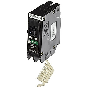Eaton Corporation BRCAF120 Single Pole Type Br 1 Combo Arc Fault Circuit Breaker, 20-Amp